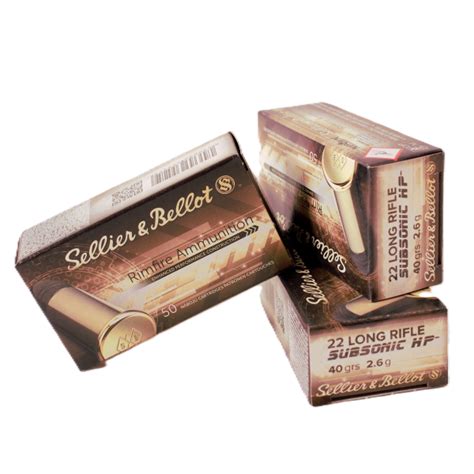Sellier And Bellot 22lr Subsonic 40grs