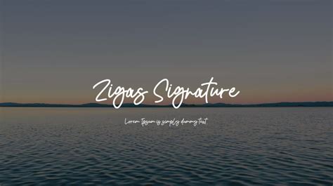 Zigas Signature Font Download Free For Desktop And Webfont
