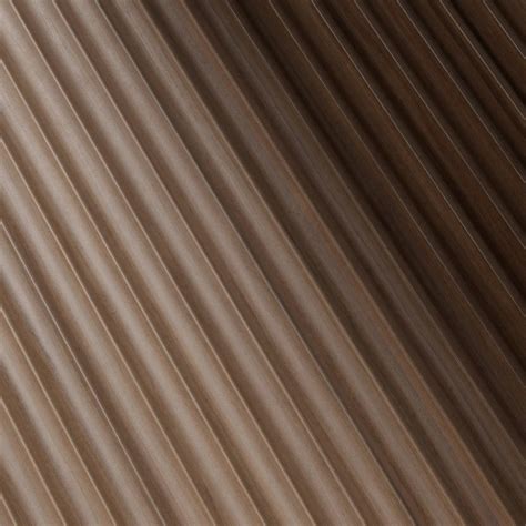 Milled Walnut Wood Concave Fluting Pbr Texture 4k Seamless