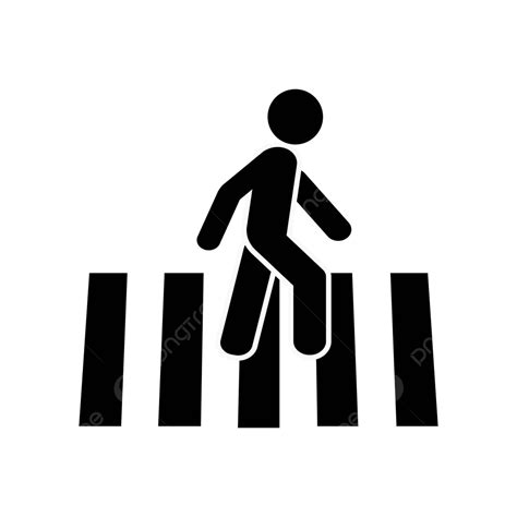 Vector Illustration Of Pedestrian Crossing Icon Isolated On White
