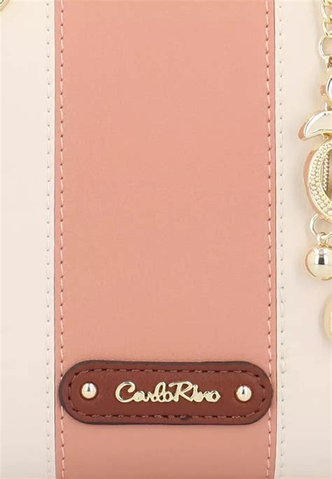 Buy Carlo Rino Cr Nia Top Handle With Geometric Twilly Beige Online Zalora Malaysia