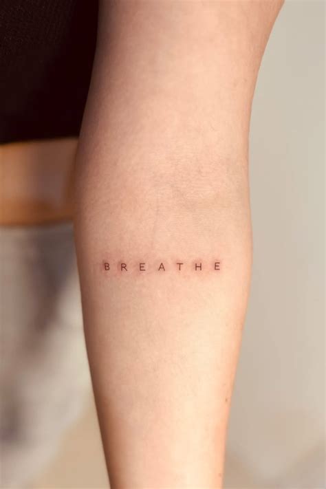 18 Gorgeous Breathe Tattoo Ideas To Keep You Grounded