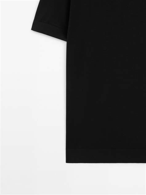 Cotton Blend Polo Sweater · Black Lead Navy Blue Cream · Sweaters