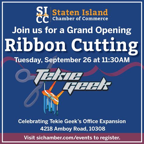 Tekie Geek Office Expansion Ribbon Cutting — The Staten Island Chamber Of Commerce