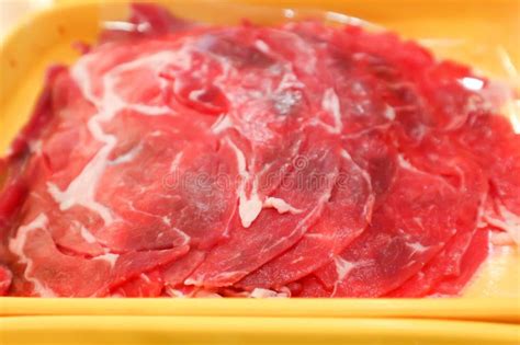 Raw Beef Sliced Beef Or Beef For Cook Stock Image Image Of Corn