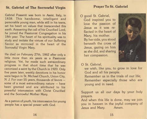 February 27 2021 Feast Of Saint Gabriel Possenti Passionist A