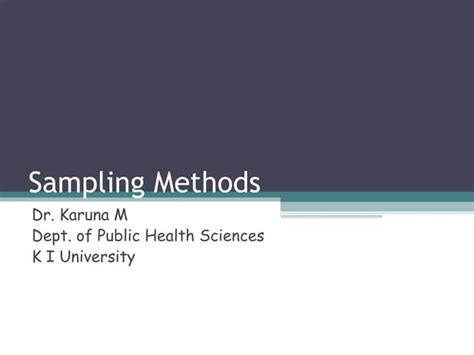 Sampling Methods Definition And Types And Difference Between Them Ppt