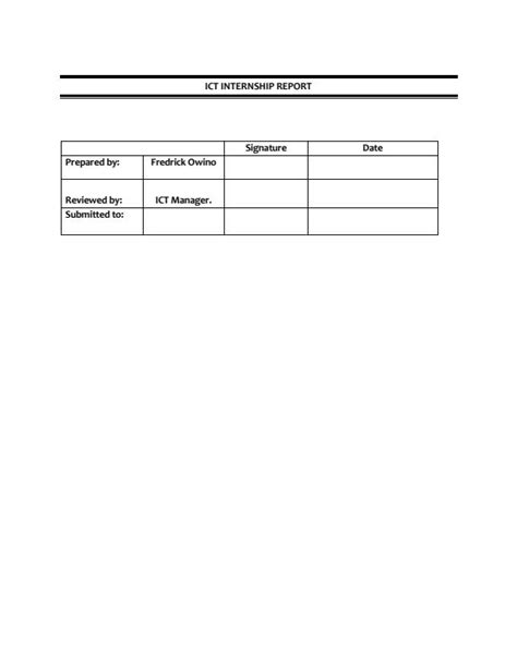 Sample Ict Internship Report 5214