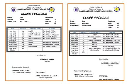 4 Class Program 2013 2014 Docx