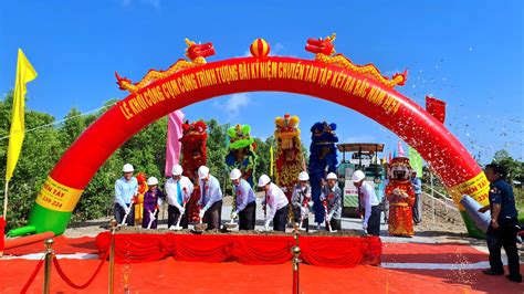Cà Mau Khởi công cụm Tượng đài chuyến tàu tập kết ra Bắc 02 1 2024