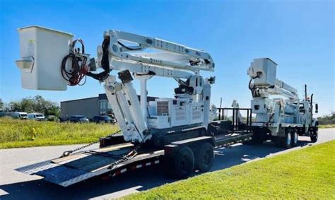 2019 Altec Tda58 Telescopic Boom Lift For Sale Van Buren Charter Township Mi Construction