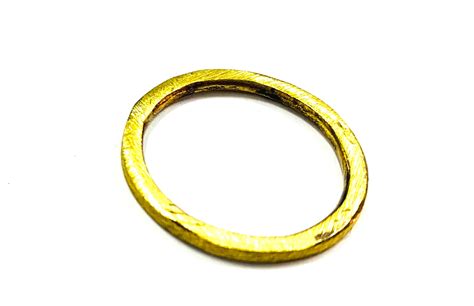 Thin Brass Ring Vetro E Metallo