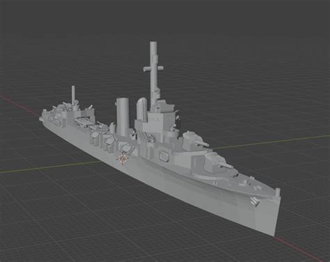 Usn Farragut Class Destroyer By Allans Corner Wargaming3d