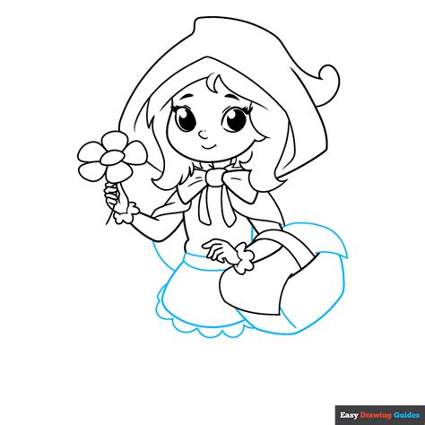 How To Draw Little Red Riding Hood Really Easy Drawing Tutorial