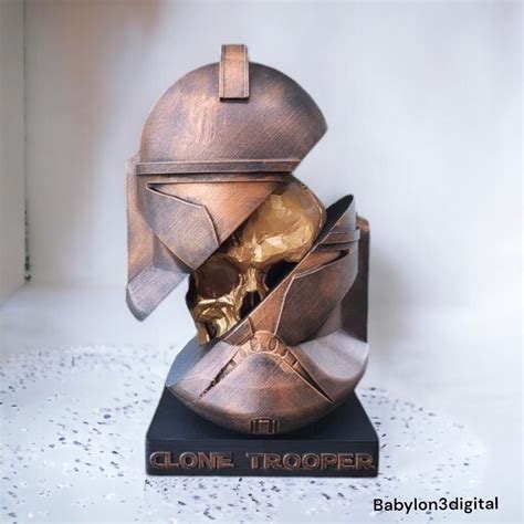 Star Wars Death Stormtrooper Helmet Skull 3d Stl File For 3d Printing