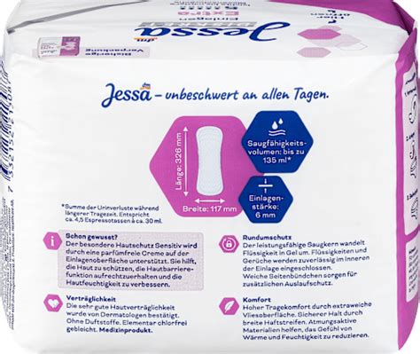 Jessa Diskret Inkontinenční Vložky Extra 10 Ks Dm Cz