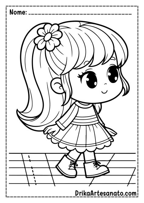50 Desenhos De Meninas Para Colorir Grátis Em Pdf