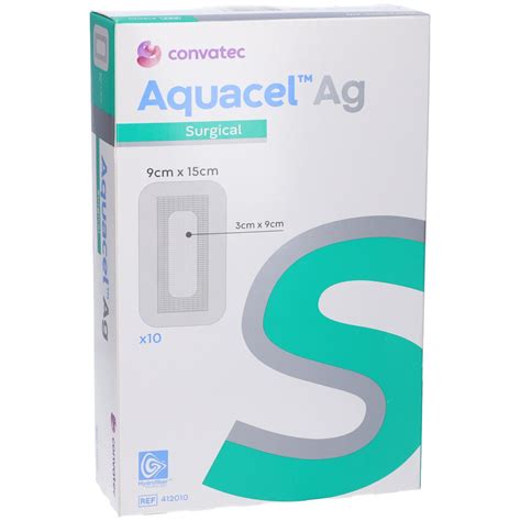 Convatec Aquacel® Ag Surgical Medicazione Chirurgica Con Argento 9x15cm