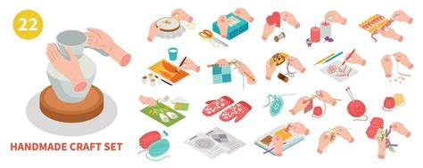 Isometric Hobbies Big Icon Set 28705470 Vector Art At Vecteezy