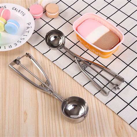 Houseeker Sendok Takar Es Krim Ice Cream Scoop Stainless Steel 4cm Hs