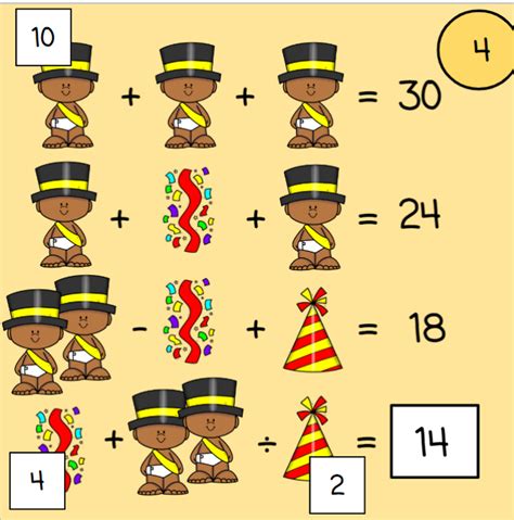 New Years Order Of Operations Logic Picture Puzzles Amped Up Learning