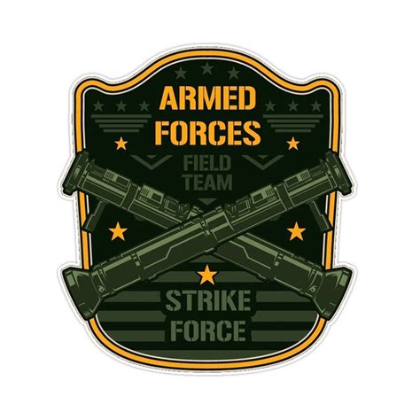 Dopasticker Armed Forces Strike Force Sticker Military Soldier Decal