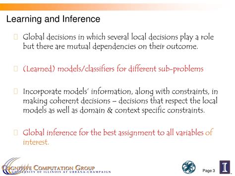 Ppt Constrained Conditional Models For Global Learning And Inference Powerpoint Presentation