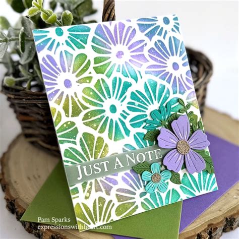 Spellbinders Stencil Of The Month Club Card
