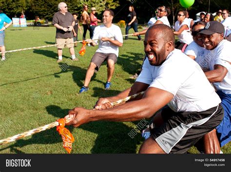 Tug War Teams Pull Image And Photo Free Trial Bigstock