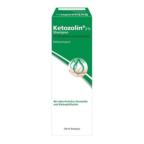 Medicinal Shampoo Ketozolin With Ketoconazole 2 Against Seborrheic