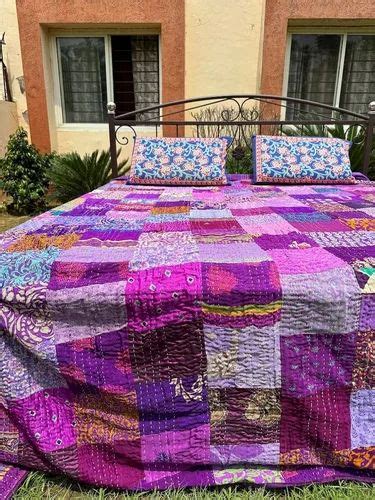 Polyester Patchwork Bed Cover For Home Size King Size At ₹ 1400