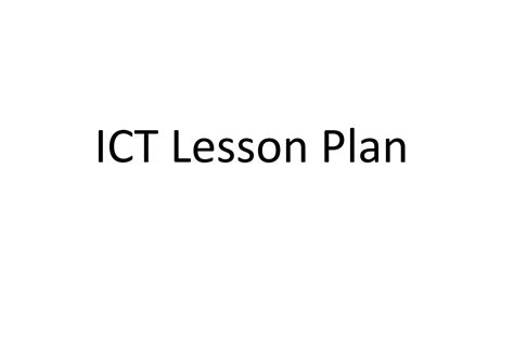 Lesson Plan Ppt