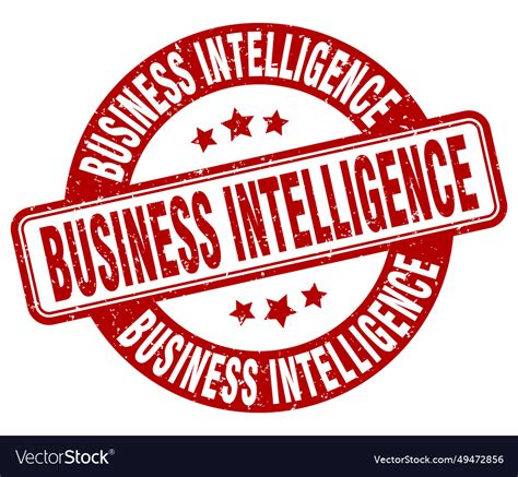 Business Intelligence Stamp Business Intelligence Vector Image