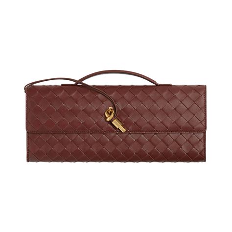 Bottega Veneta Andiamo Long Clutch With Handle Sapele Voilàid