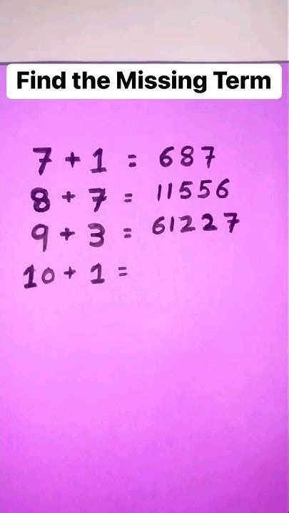 Maths Test Maths Mathshorts Mathspuzzle Mathstricks Mathskills