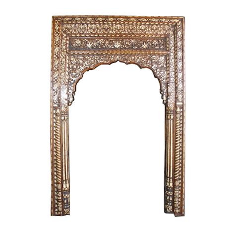 Bone Inlay Single Arch Antique Architectural Element