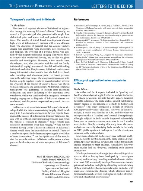 Pdf Efficacy Of Applied Behavior Analysis In Autism