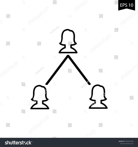 Structure Organitation Icon Vector Illustration เวกเตอร์สต็อก ปลอดค่า