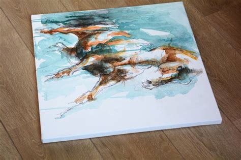 Equine Nude 66t Painting By Benedicte Gele Saatchi Art