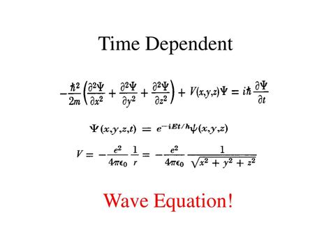 Time Dependent Wave Function At Kathleen Schmidt Blog