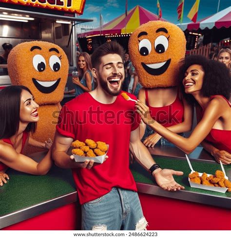 Extatic Young Man Red T Shirt Tasting Ai Generated Image 2486624223 Shutterstock
