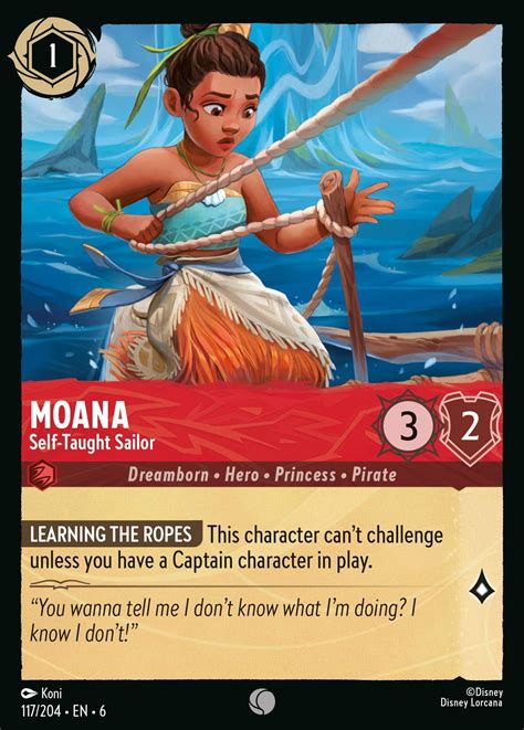 Moana Disney Lorcana Cards List Lorcana Player