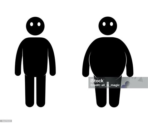 Pria Gemuk Dan Kurus Berat Badan Normal Dan Pria Yang Kelebihan Berat