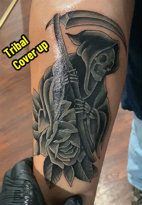 Covering Up Tribal Tattoos With Fire Trad Designs Tiktok
