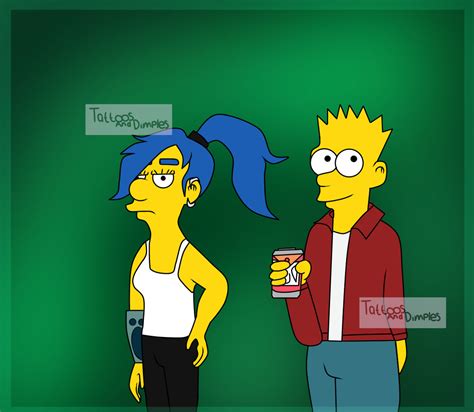 Bart And Annika Couple Costume As Fry And Leela By Tattoosanddimples On Deviantart