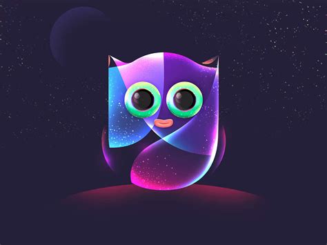 Nft Glowing Owl By Violeta Sakalauskaite On Dribbble