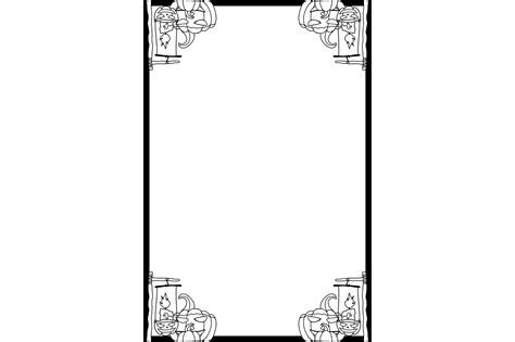 Pumpkin Candle Line Art Potrait Border Graphic By Arief Sapta Adjie Ii