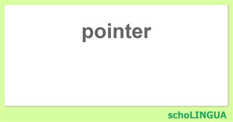 Pointer Conjugaison Du Verbe Pointer Scholingua