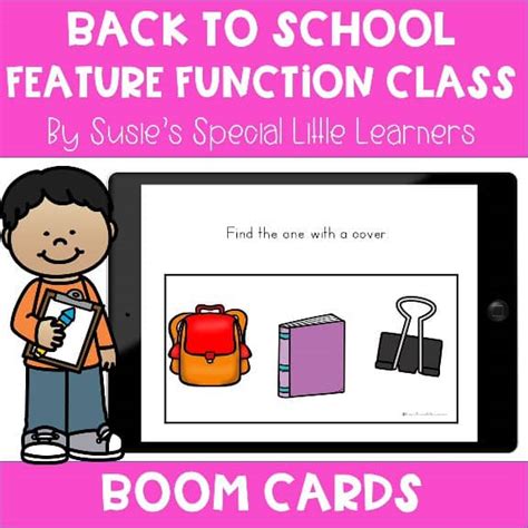 Back To School Feature Function Class For Special Ed And Speech