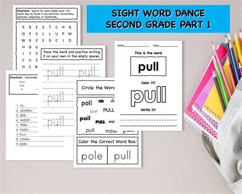 2nd Grade Sight Word Printable Worksheets Part 1 Watch The Second